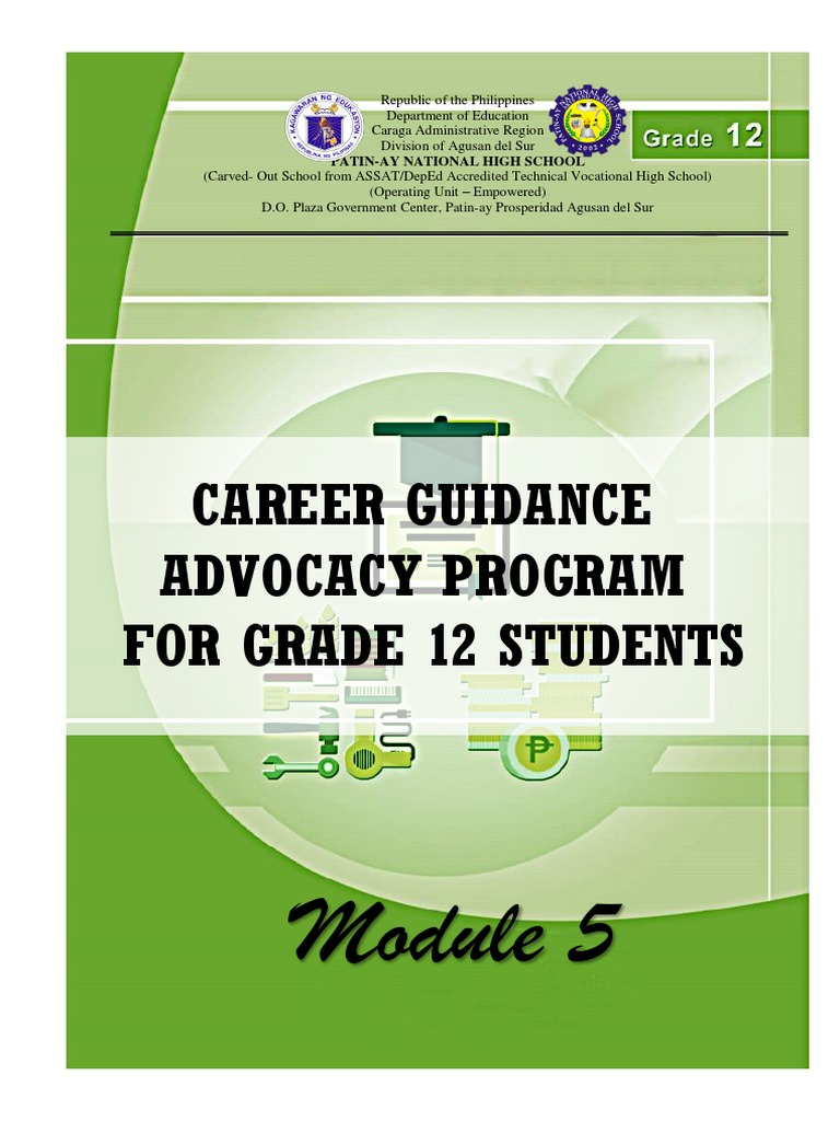 Grade 12 Career Guidance Module | PDF | Curriculum | Worksheet