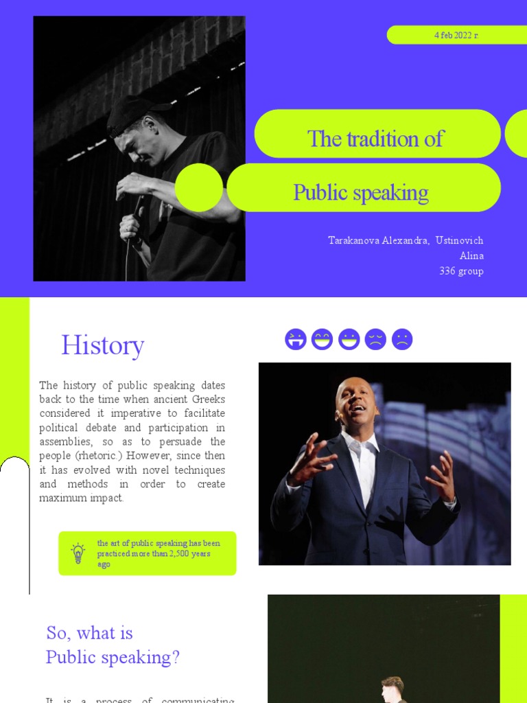 The Tradition of Public Speaking | PDF | Public Speaking | Rhetoric