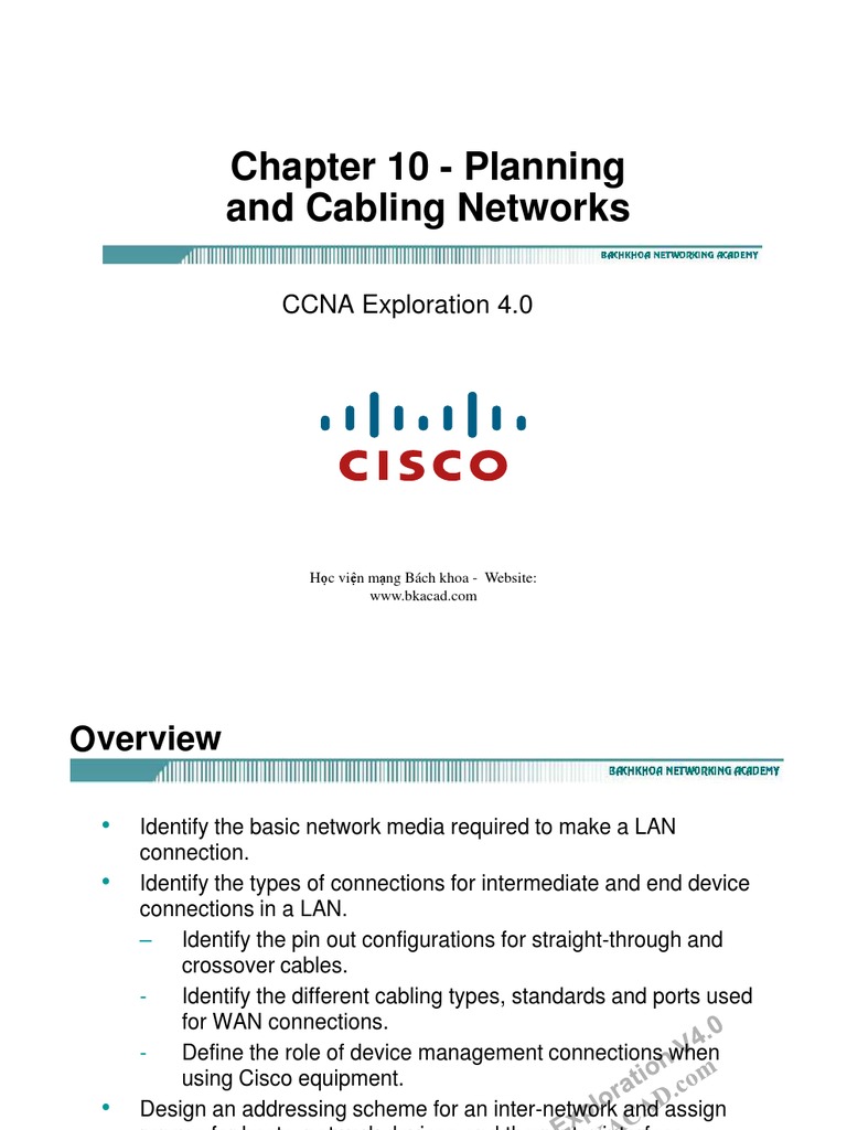 CCNA Exp1 - Chapter10 - Planning and Cabling Network | PDF | Computer Network | Network Switch