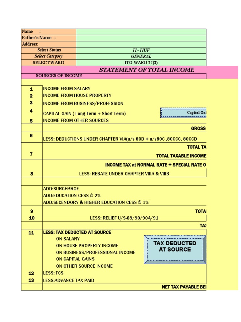 Tax Calculation Summary | PDF | Taxes | Economies