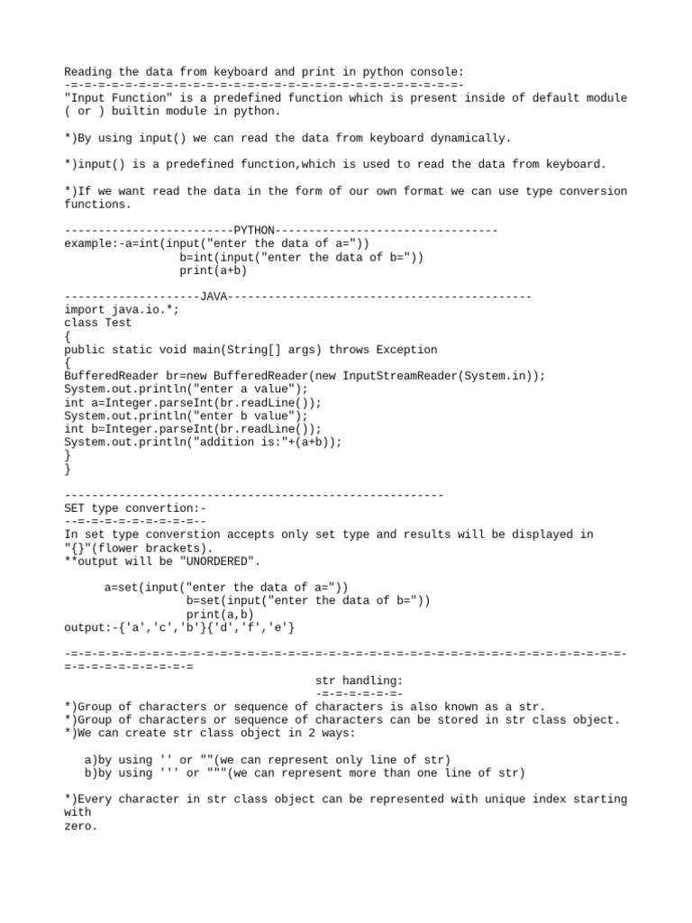 4 Class Input Funtion | PDF | Teaching Methods & Materials