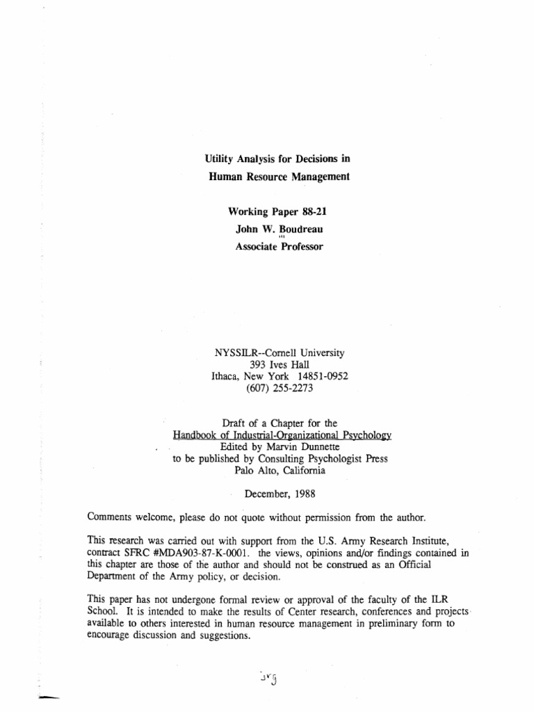 88 21utility Analysis For Decisions | PDF | Industrial And ...