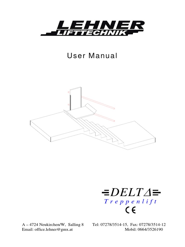 Delta - User Manual | PDF | Elevator | Wheelchair