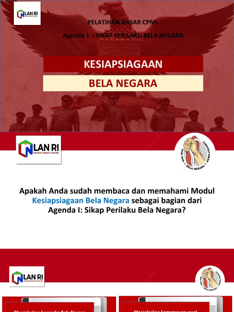 Agenda 1 - KESIAPSIAGAAN BN | PDF