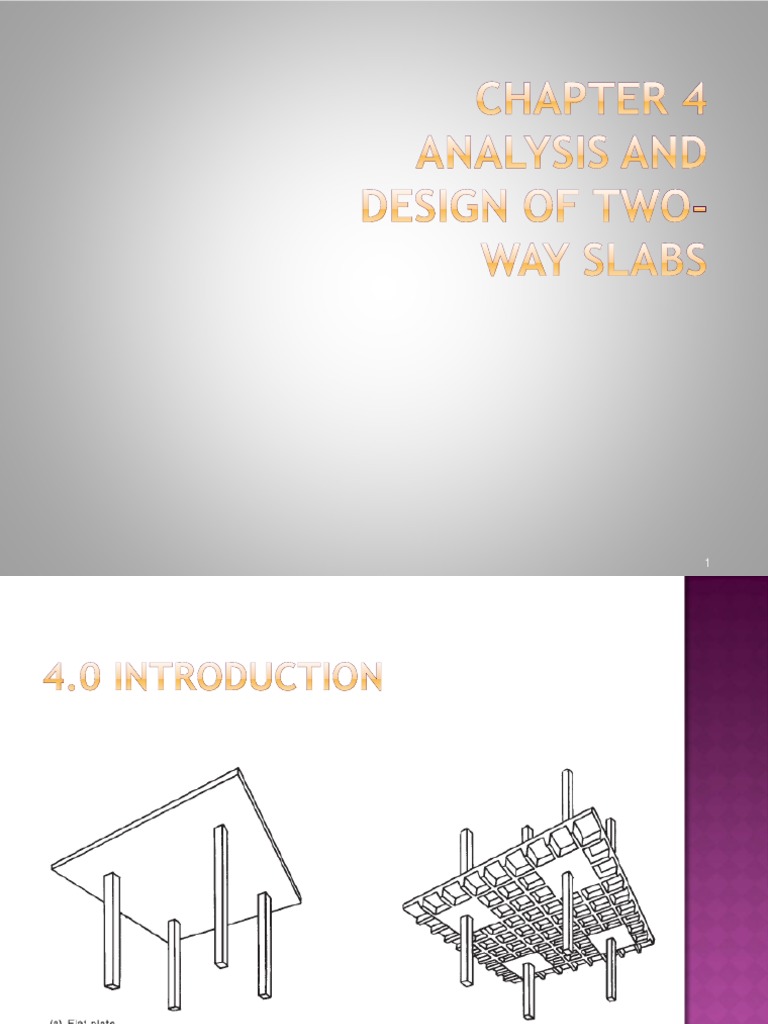 Chapter 1-Analysis and Design of Two-Way Slabs | PDF | Beam (Structure ...