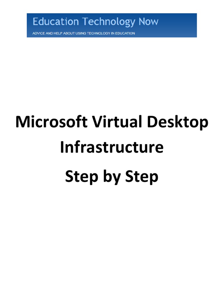 Microsoft VDI Setup Guide | PDF | Desktop Virtualization | Remote ...
