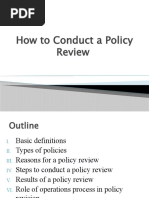 Annual Policy Review Checklist Template | PDF