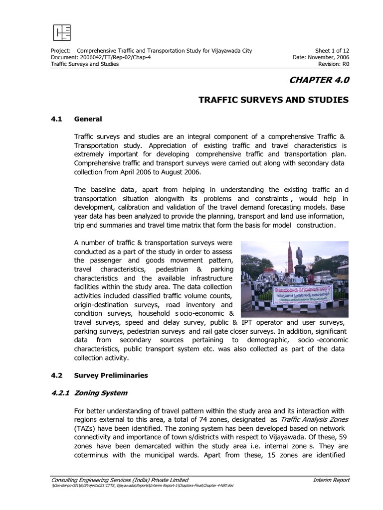 Traffic Surveys and Studies | PDF | Science & Mathematics