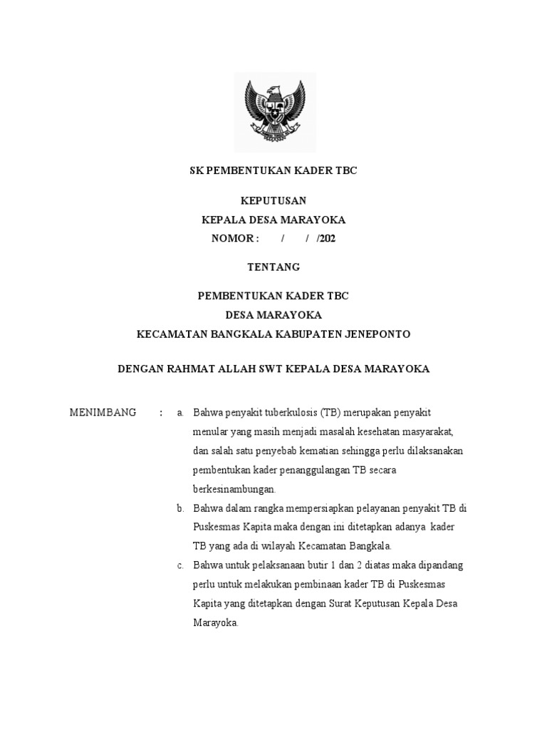 Pembinaan Kader TBC | PDF