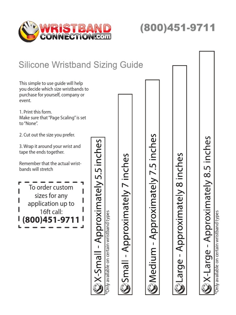 Wristband Size Guide and Chart | PDF