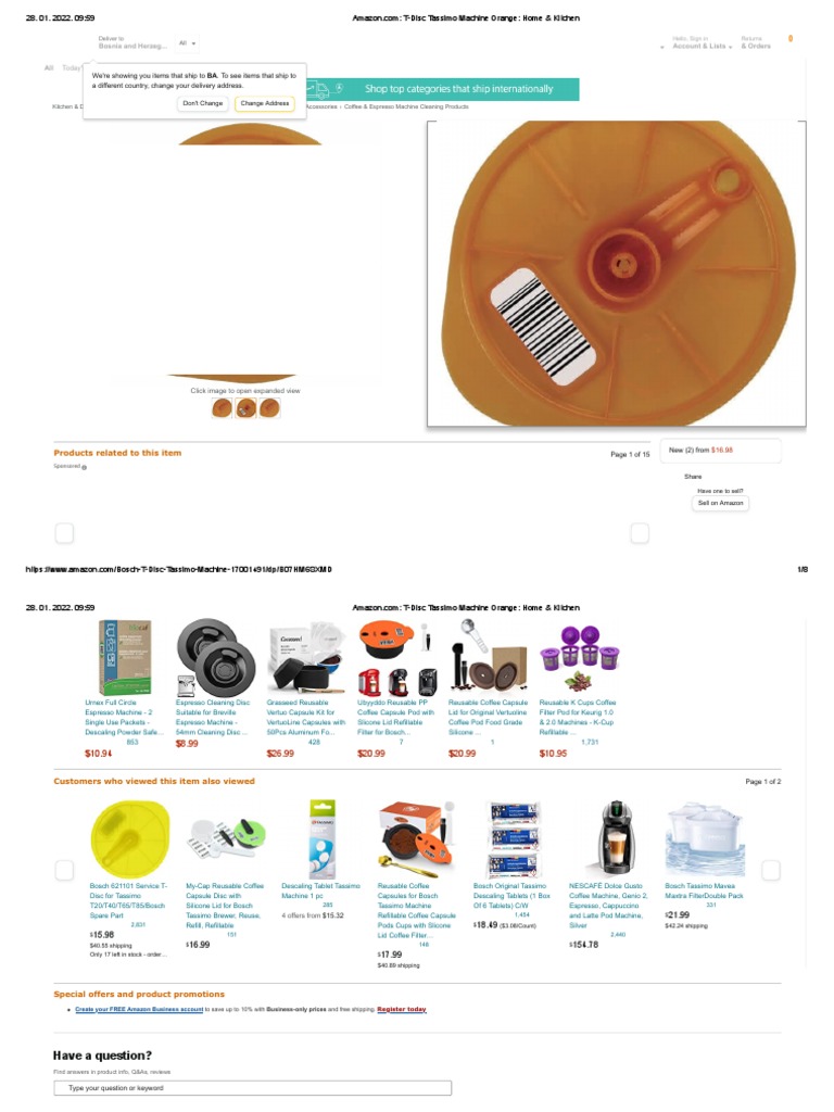 T-Disc Tassimo Machine Orange - Home & Kitchen | PDF | Washing Machine ...