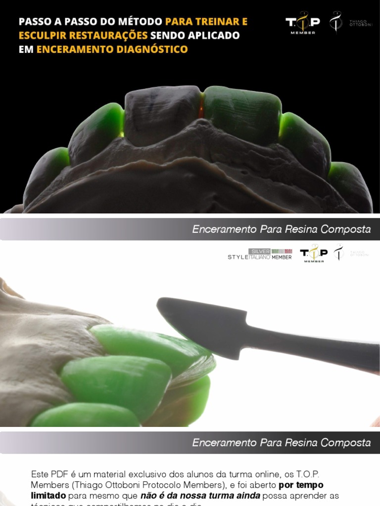 Passo A Passo - Método - Enceramento Diagnóstico-Compactado | PDF ...