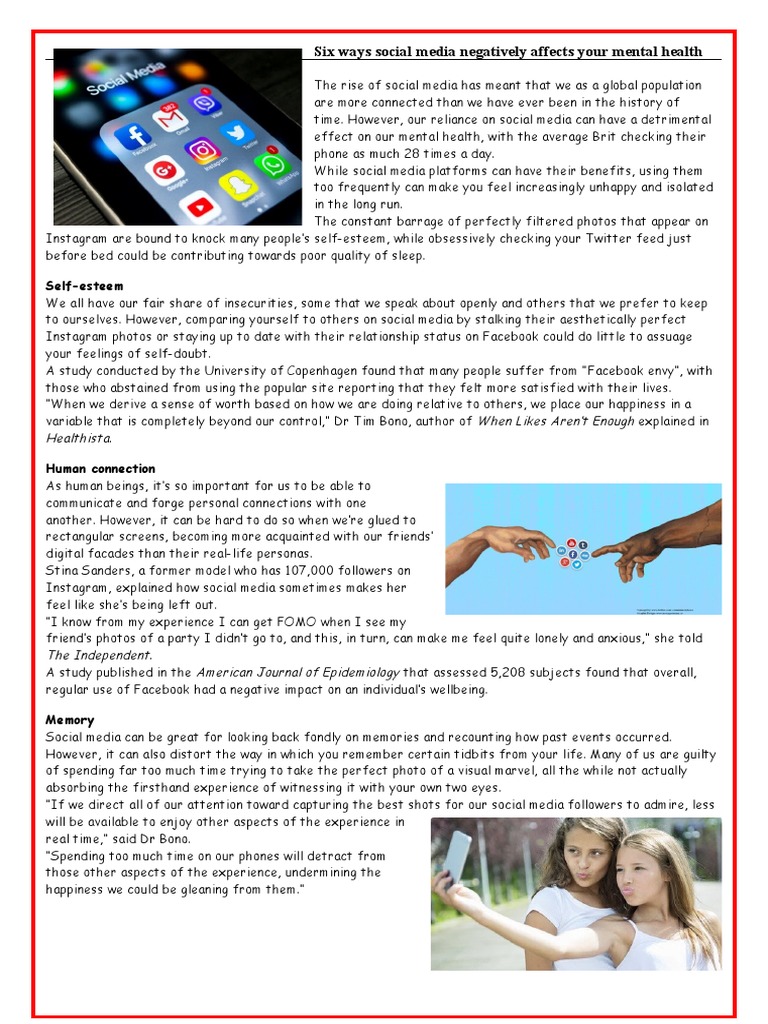 ILE 303 Social Media Reading Comprehension | PDF | Popular Culture ...