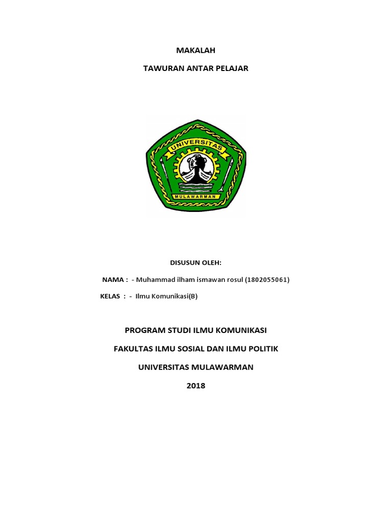 Dampak Tawuran Antar Pelajar | PDF