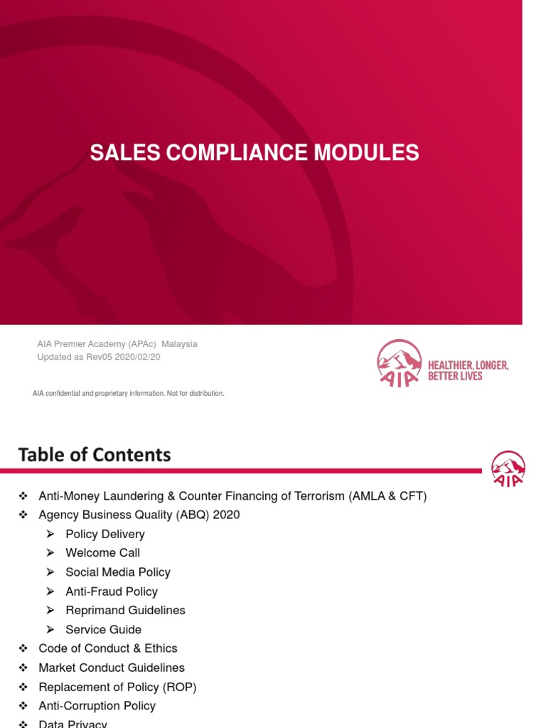 Sales Compliance Modules | PDF | Popular Culture & Media Studies ...