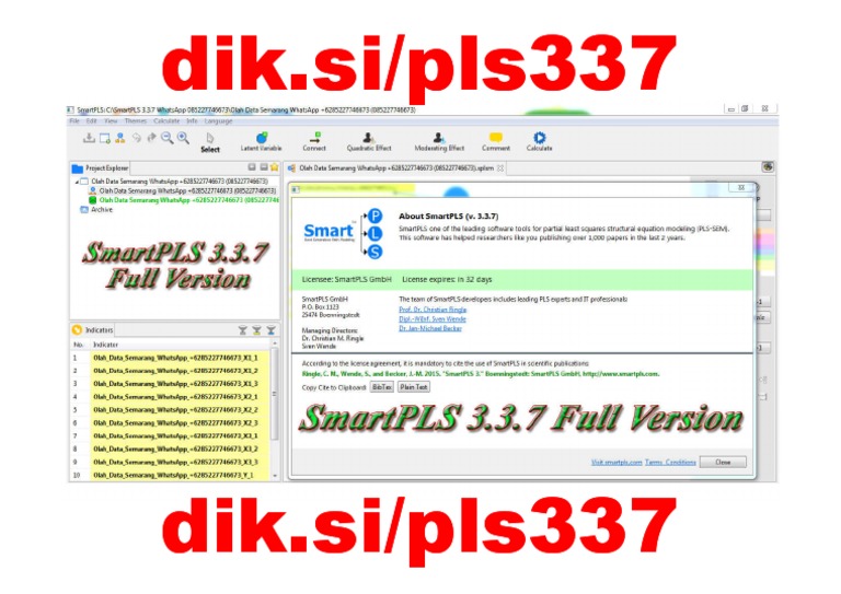 SmartPLS 3.3.7 Full Version | PDF