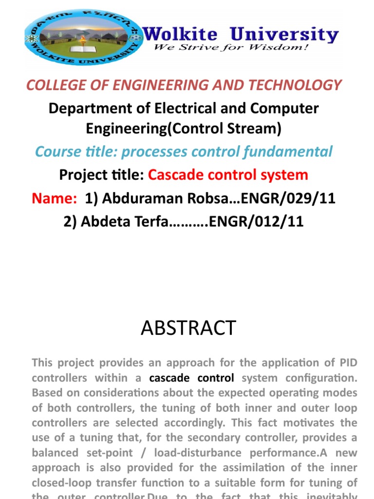 College of Engineering and Technology | PDF | Control Theory | Control ...