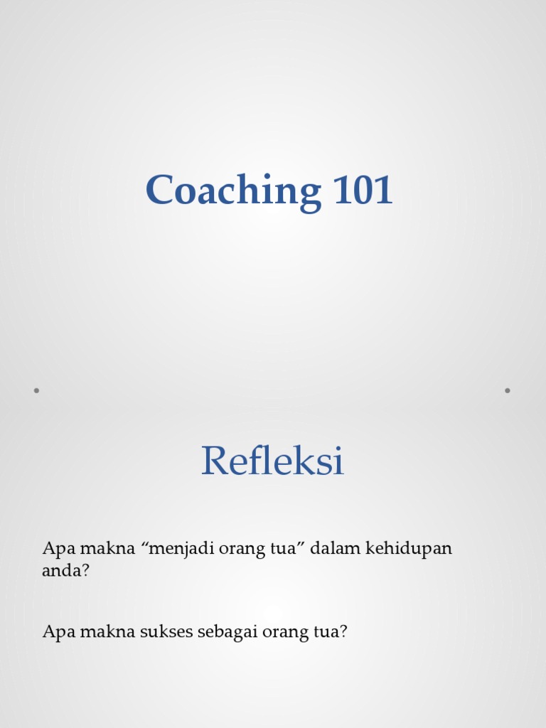 Slide Coaching 101 | PDF