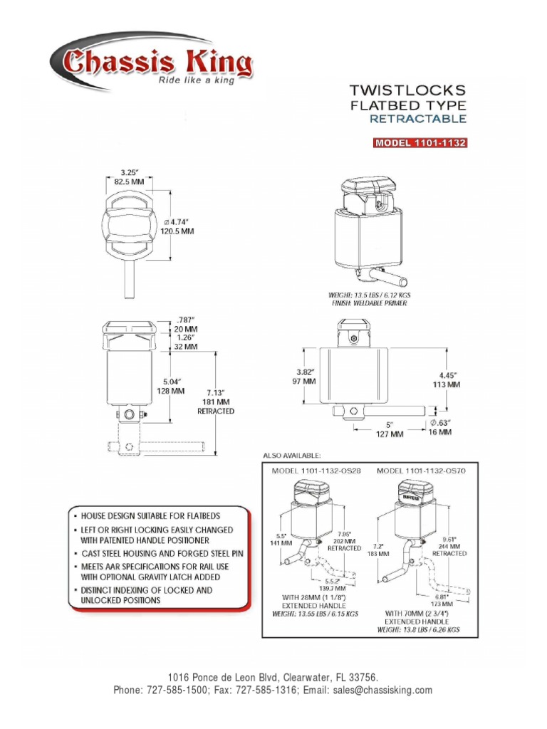 Twist Locks For Flatbed Trailers Flatbed Twist Locks Catalog | PDF