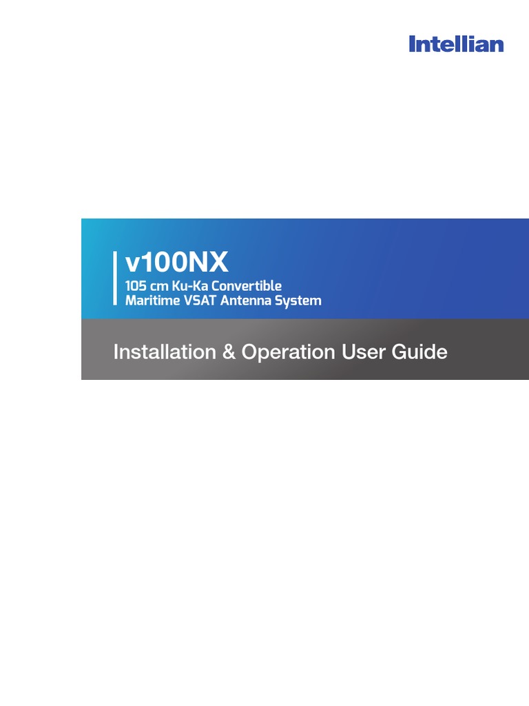 v100NX User Manual | PDF | Radar | Coaxial Cable