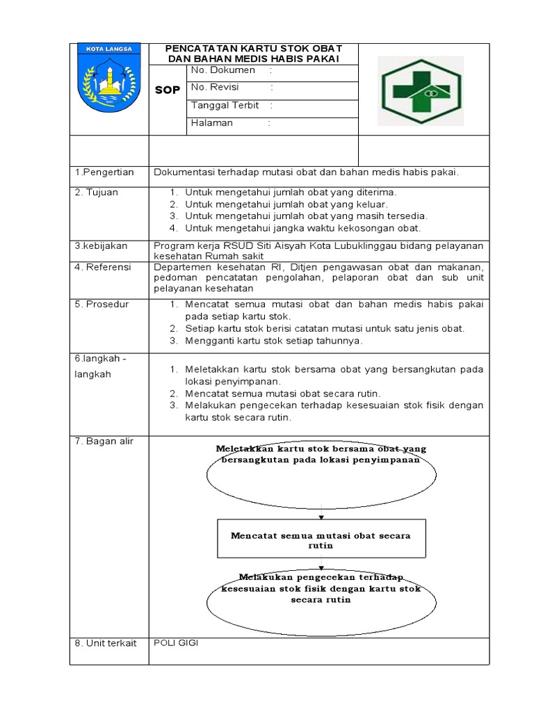 Sop Kartu Stok | PDF