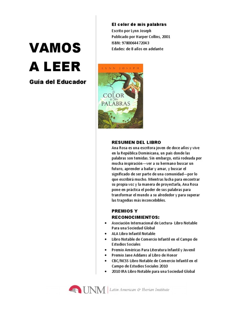 El-Color-De-Mis-Palabras de Lynn Joseph | Descargar gratis PDF | Amor ...