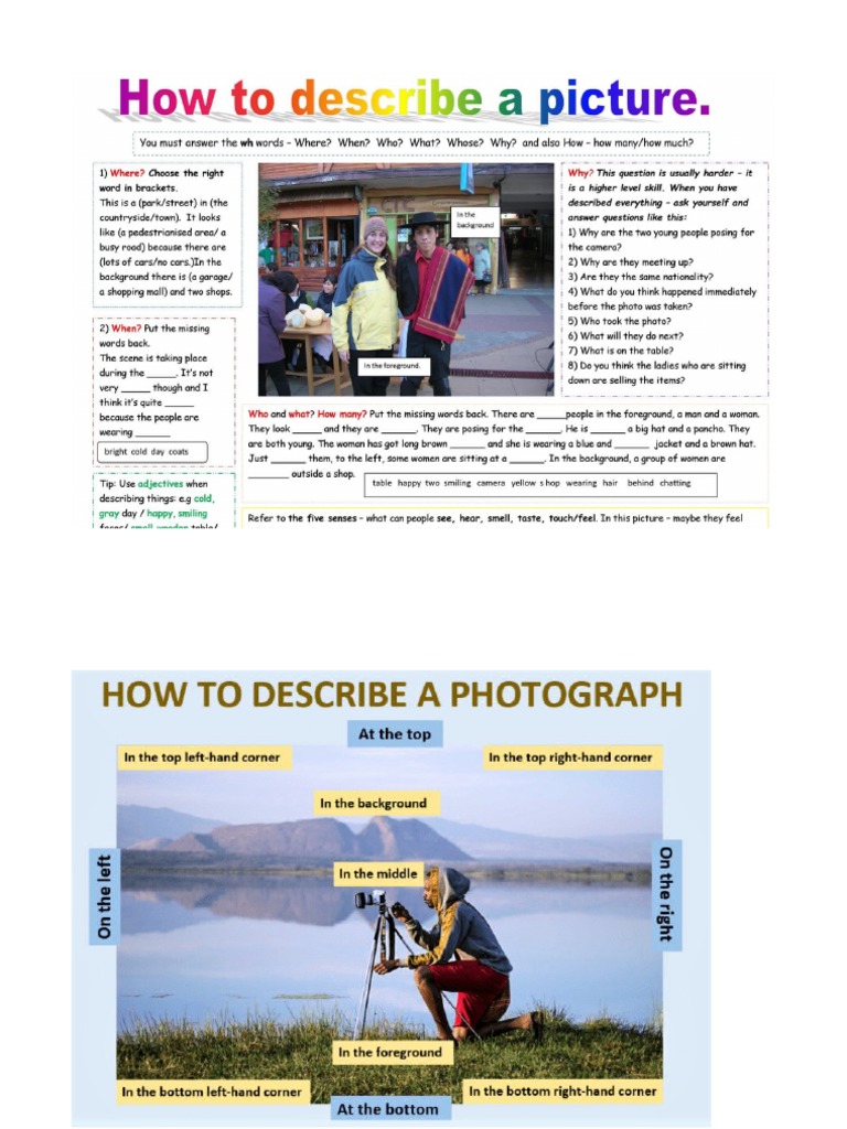 Describe A Picture Pdf – Picture Description Examples – DBKXTM