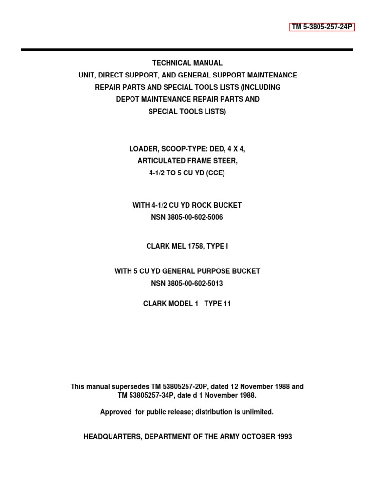 Clark 175b Loader | PDF | Transmission (Mechanics) | Axle