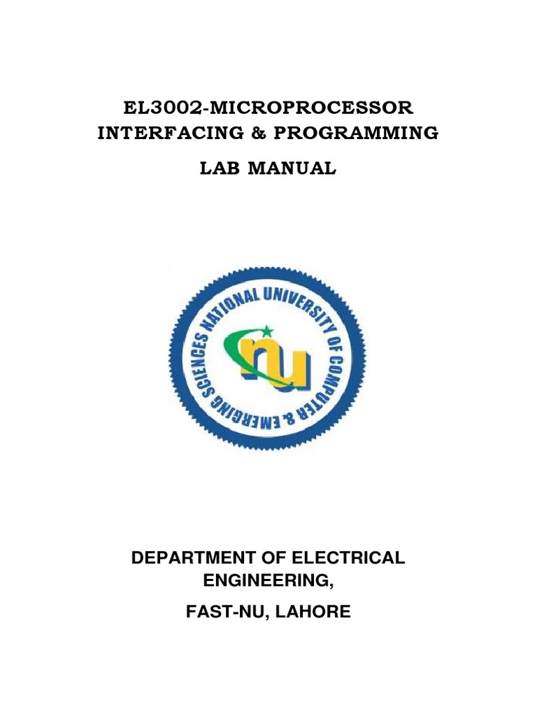 Microprocessor Interfacing & Programming - Lab-Manual - September - 2021 | PDF | Switch ...