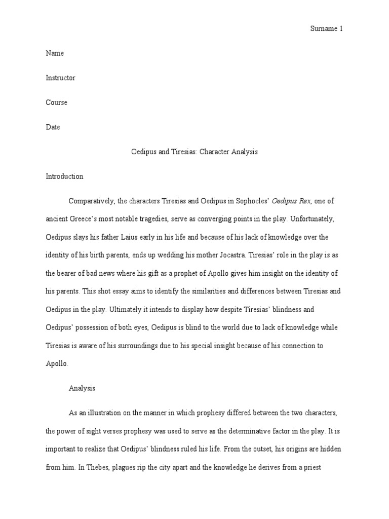 Oedipus and Tiresias PR | PDF | General Fiction
