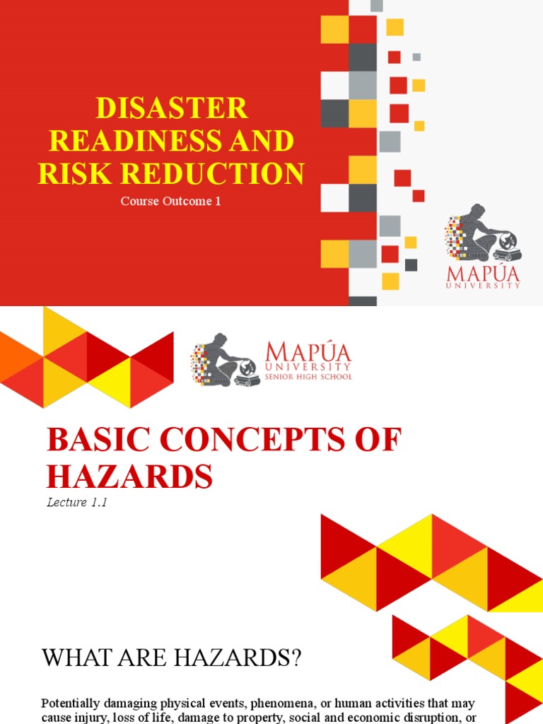 Disaster Readiness and Risk Reduction: Course Outcome 1 | PDF | Hazards ...
