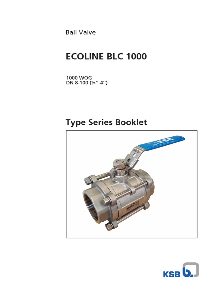 KSB Ball Valve 2 in | PDF | Valve | Water