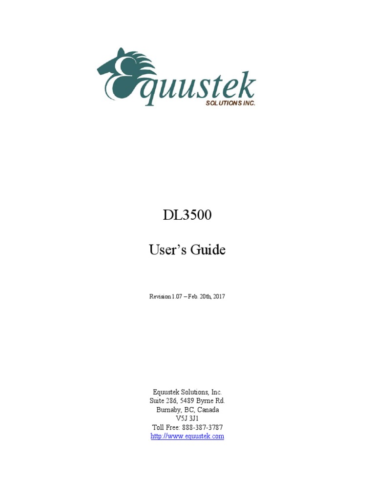 DL3500 User's Guide and Specifications | PDF | Bios | Usb