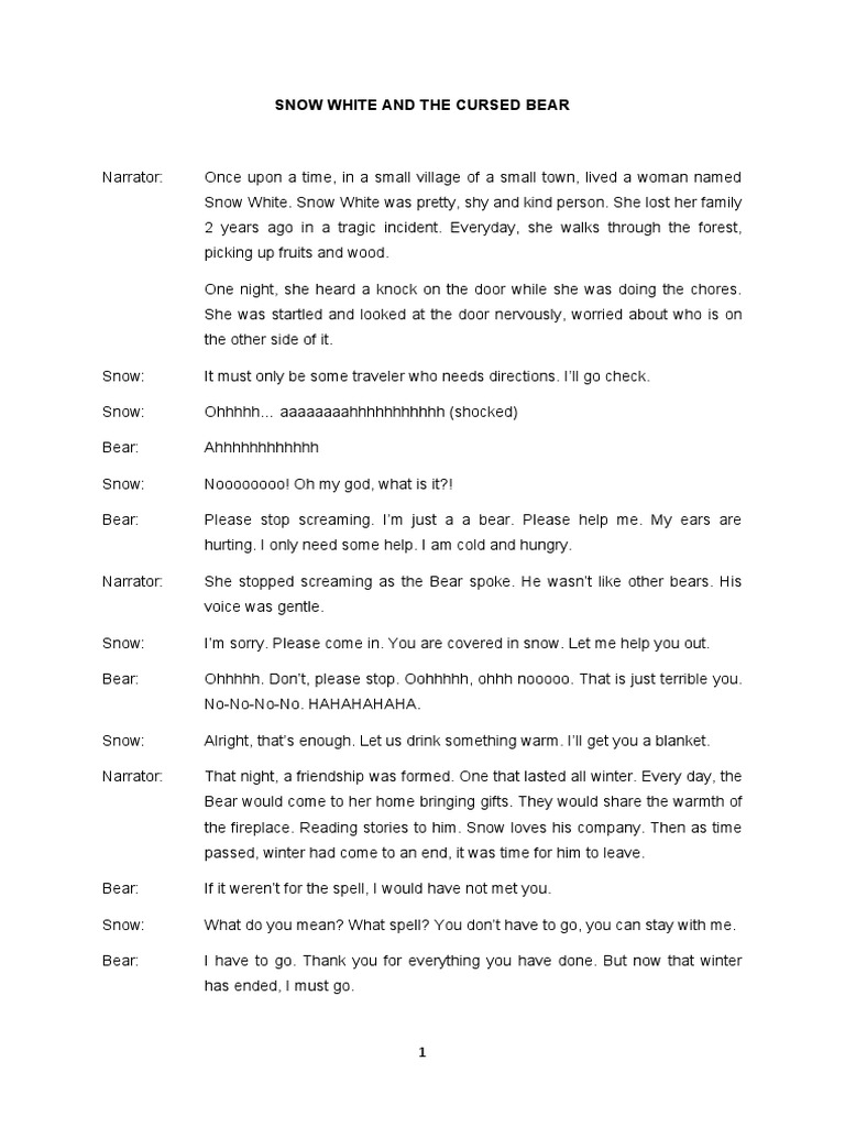Role Play Script | PDF | Snow White
