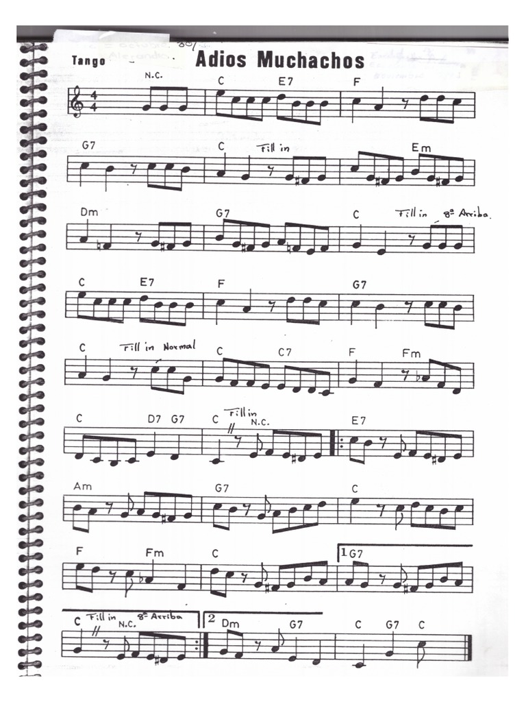 Adios Muchachos | PDF