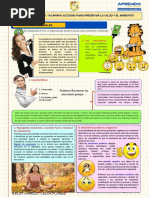 Sesion de Aprendizaje - DPCC 1° - #1 | PDF | Aprendizaje | Las emociones