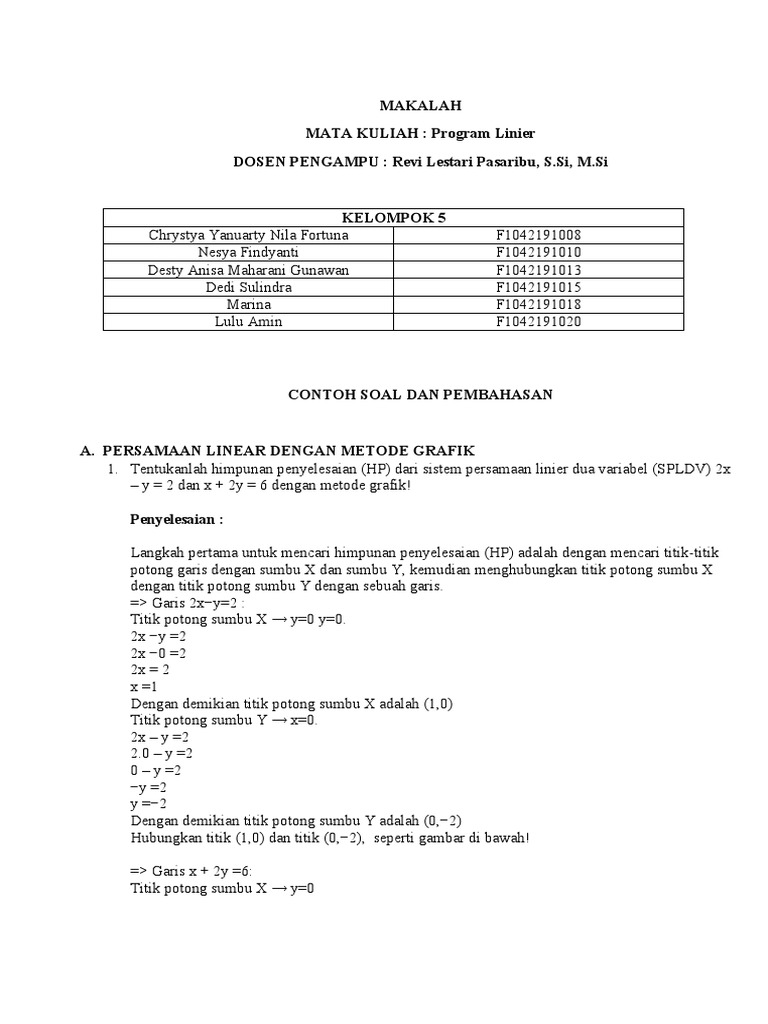 MAKALAH PROGLIN KEL 5 (Fix) | PDF