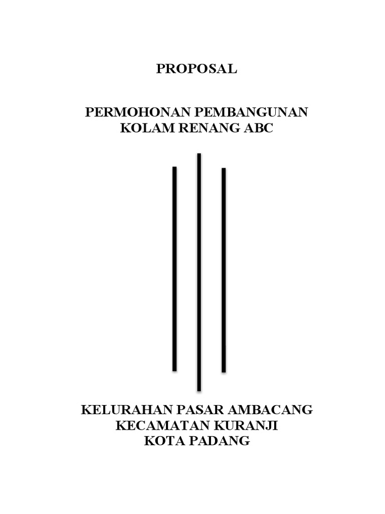 Proposal Pembangunan Kolam Renang | PDF