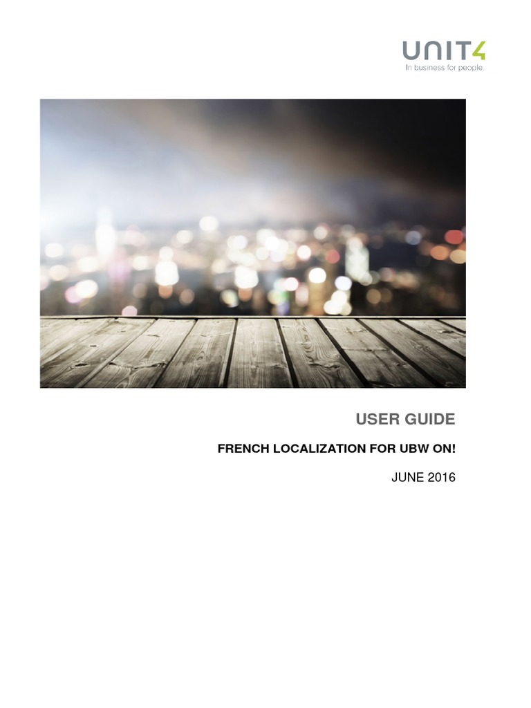 User Guide: French Localization For Ubw On! | PDF | Debits And Credits ...
