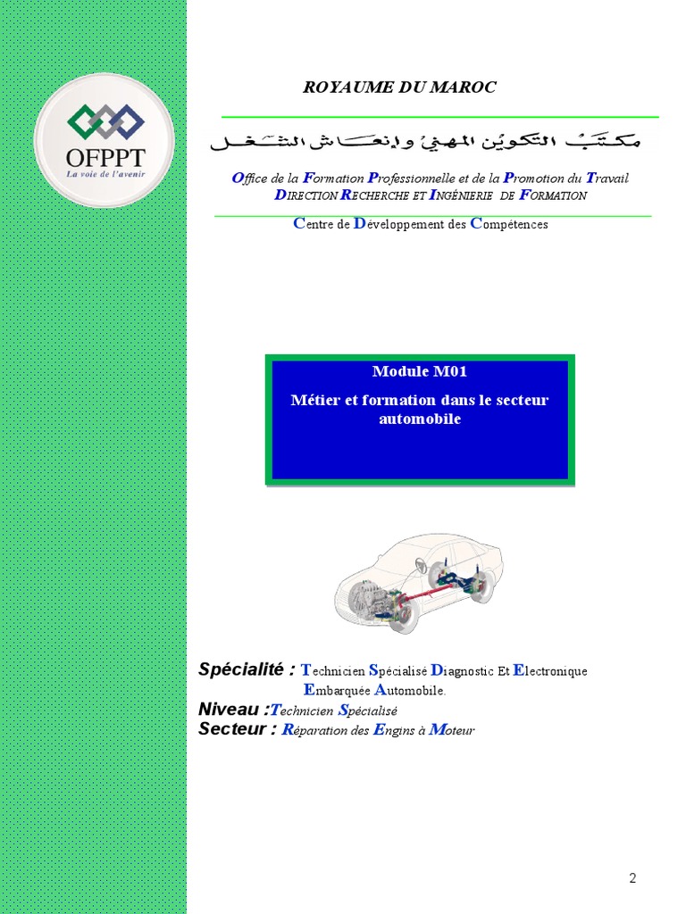 Introduction à la formation TSDEE Maroc | PDF | Voitures | Apprentissage