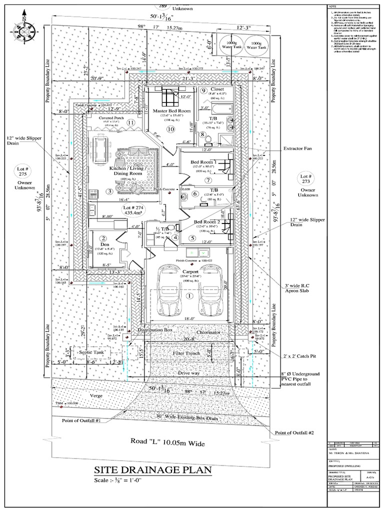 A01b - Site Drainage Plan - Rev. A | PDF