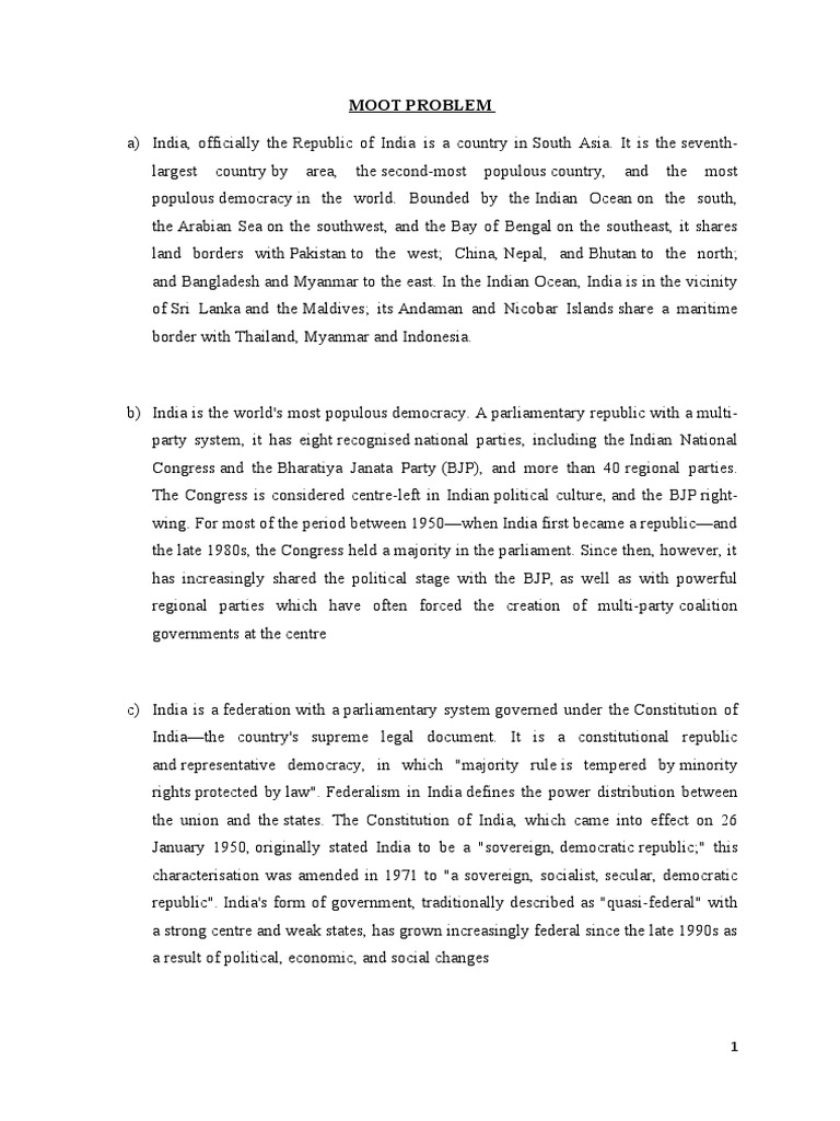 Moot Problem | PDF | Negligence | Disability