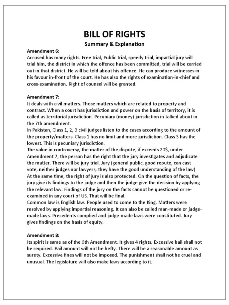 An In-Depth Examination of Key Constitutional Rights and Protections ...