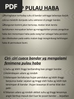 Kesan Pulau Haba Kepada Alam Sekitar | PDF
