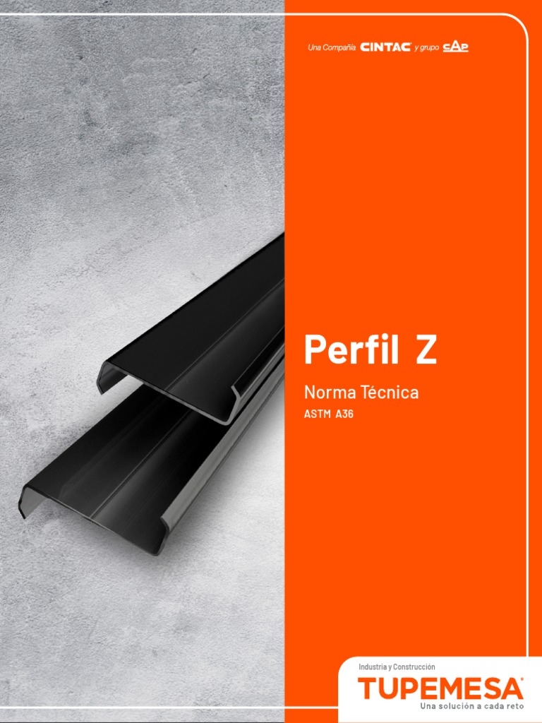 Ficha Tecnica Perfil Z | PDF | Materiales de construcción | Rieles