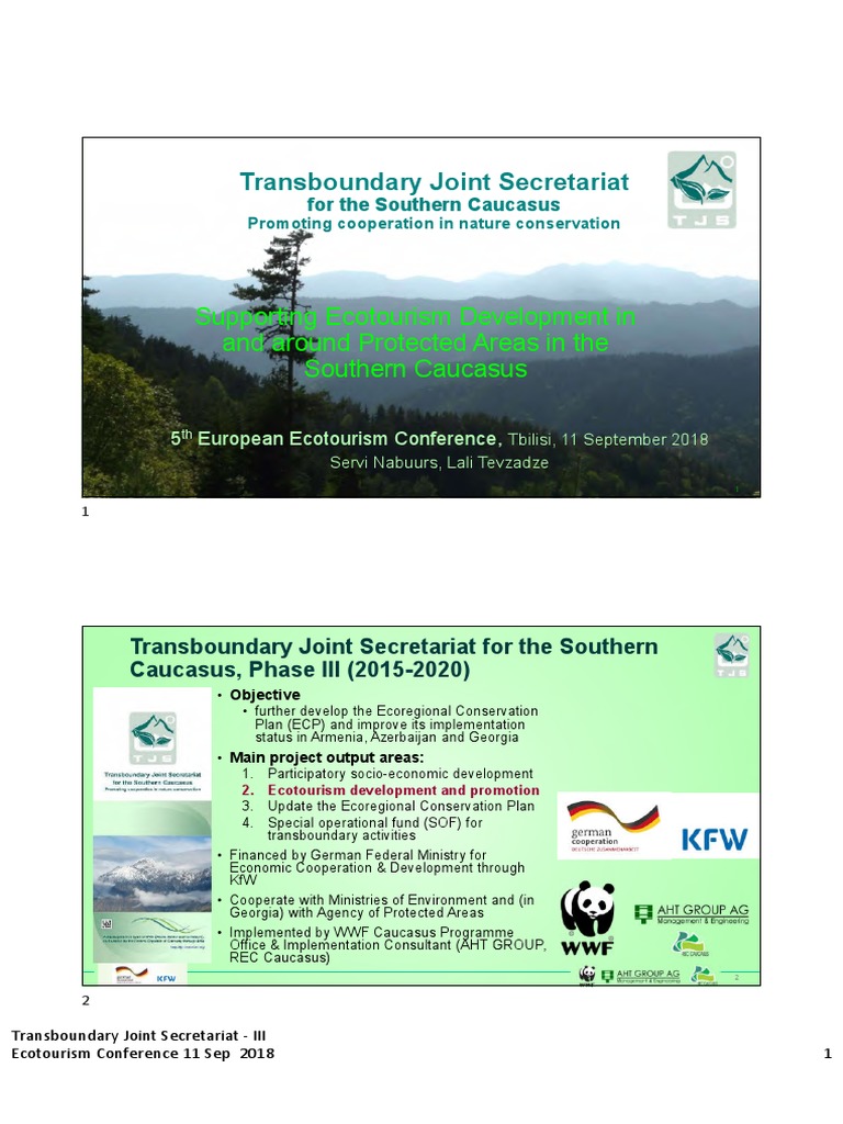 01 TJS Ecotourism Presentation Sep 2018 v02r | PDF | Economies ...