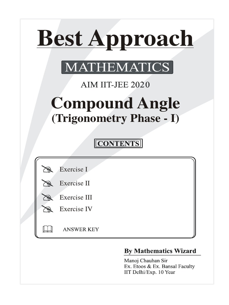 Best Approach: Compound Angle | PDF | Trigonometric Functions | Sine