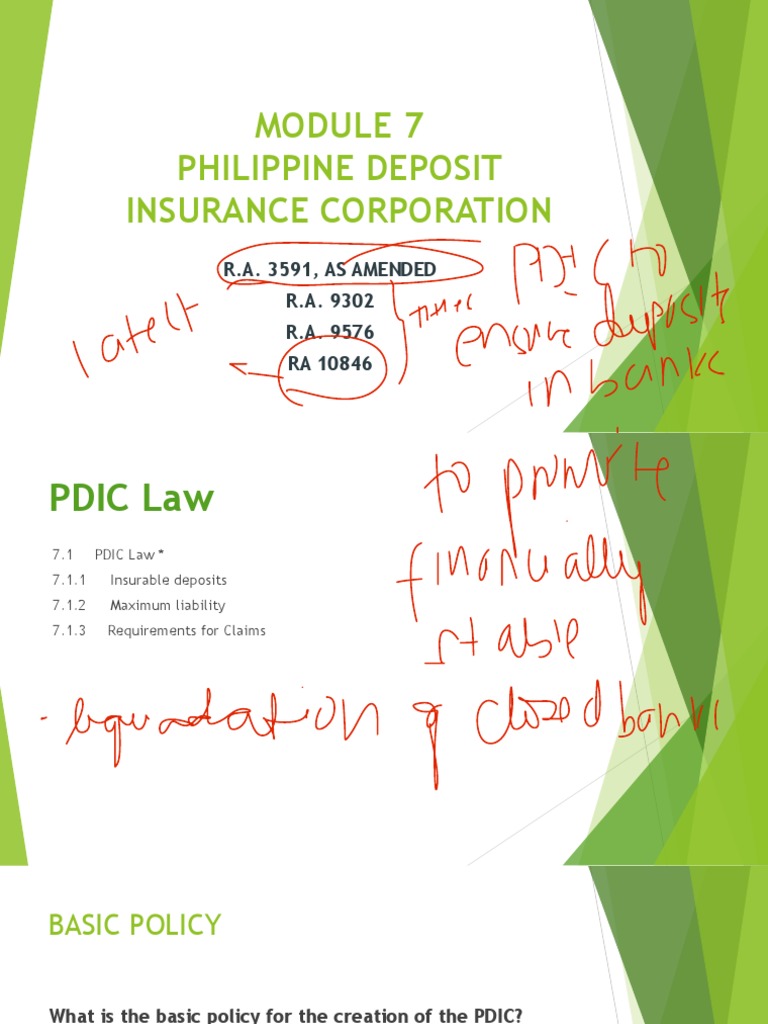 PDIC Deposit Insurance Coverage | PDF | Banks | Deposit Account