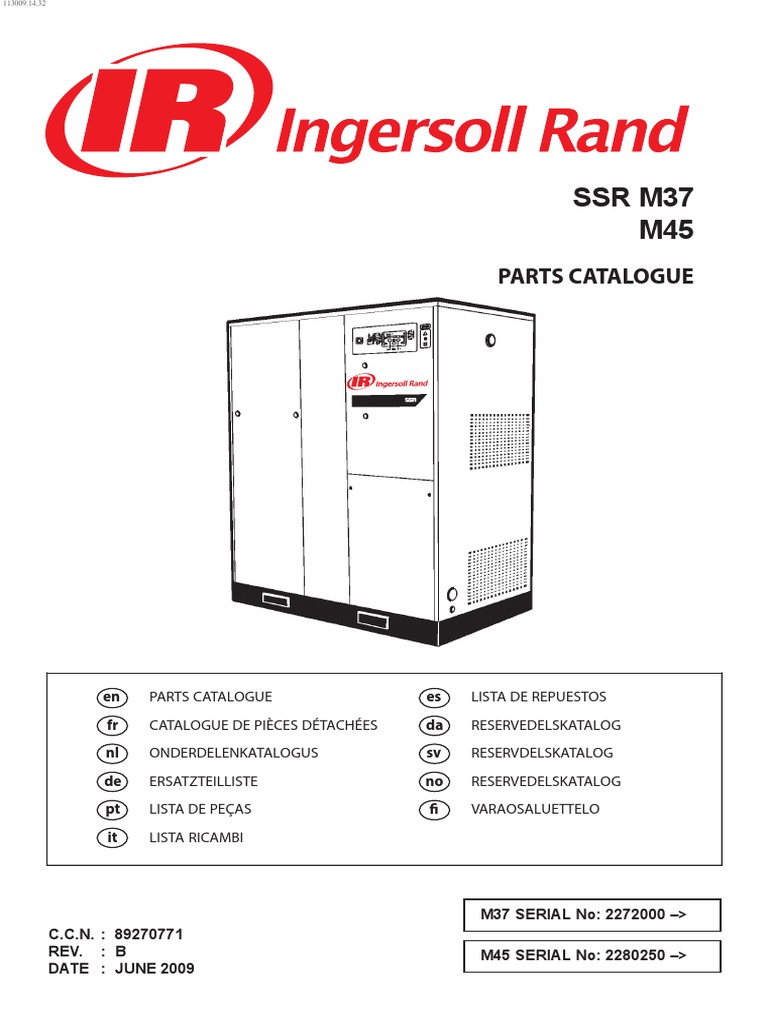 IR Air Compressor Parts | PDF | Relay | Valve