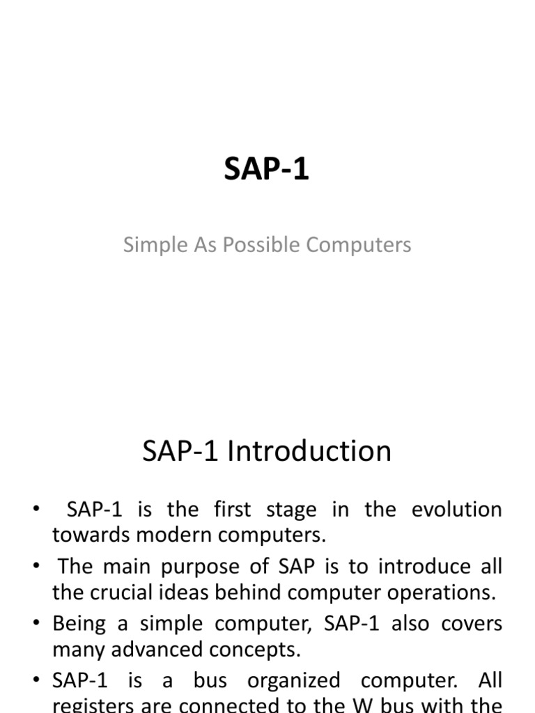 Simple As Possible Computers | PDF | Random Access Memory | Computer Science